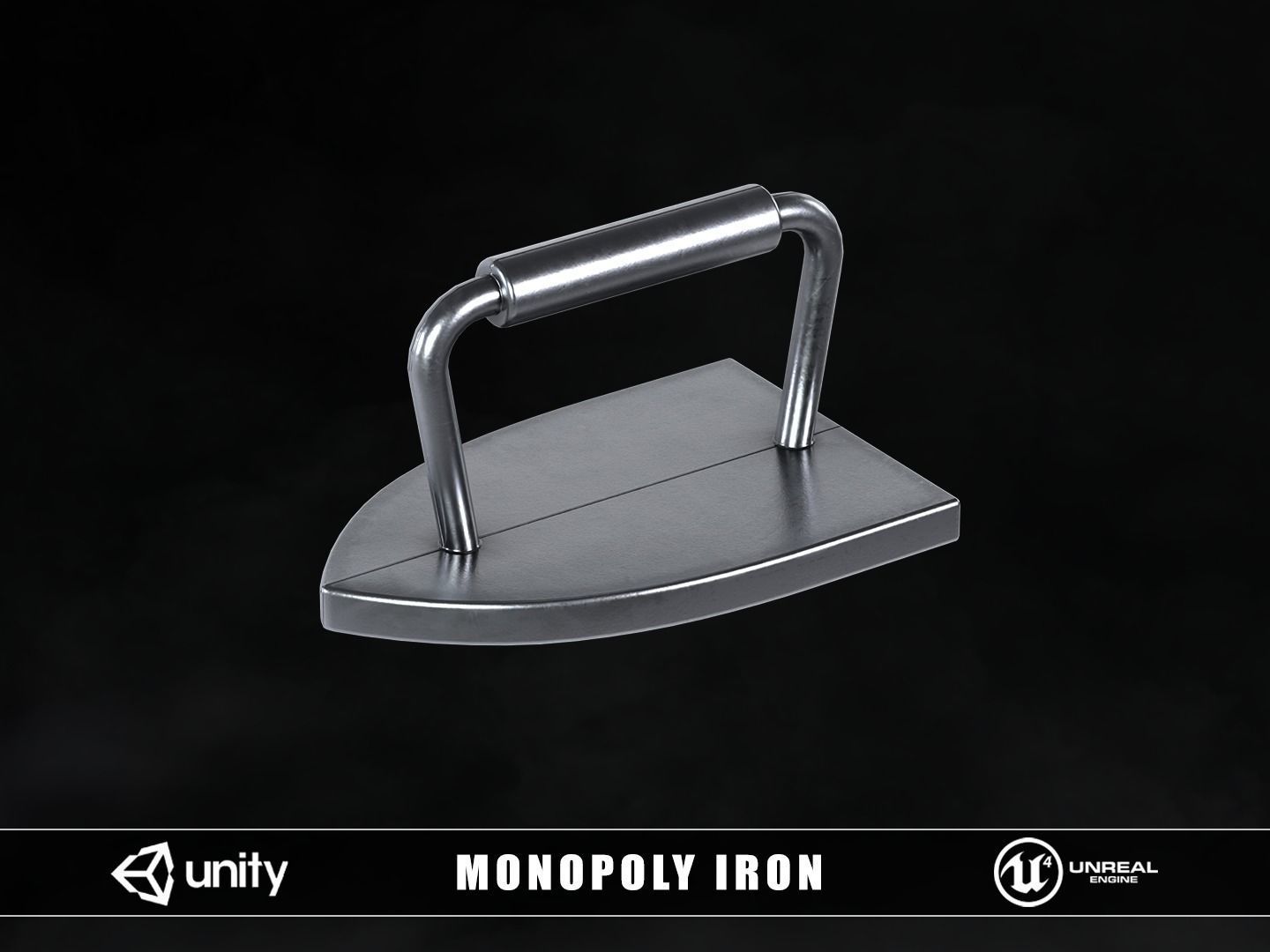 3D model Monopoly Iron VR / AR / low-poly | CGTrader