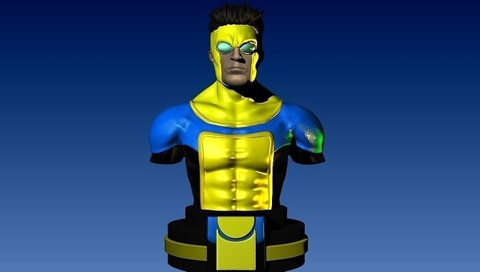 INVENCIBLE BUST OMNIMAN SERIE AMAZON PRIME 3D model 3D printable | CGTrader