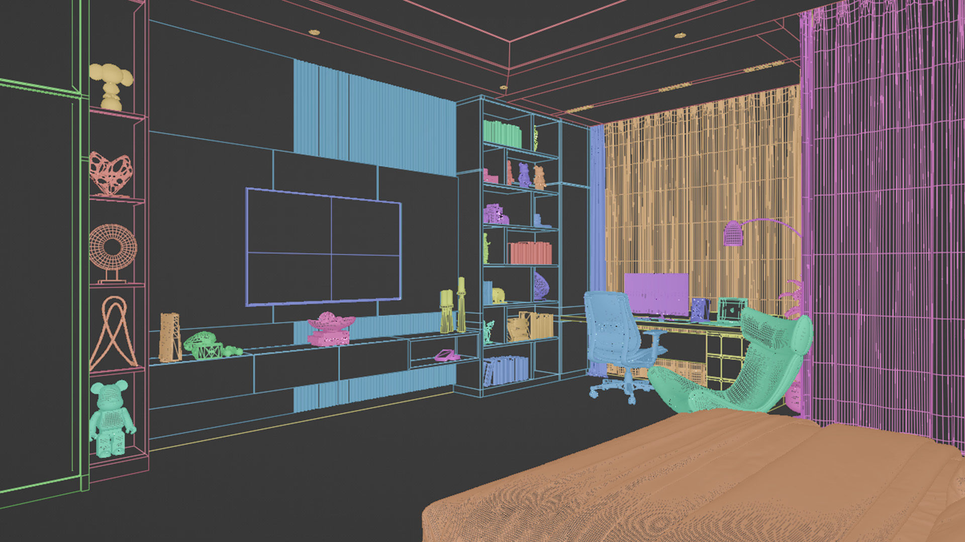 MasterBedroom - Contemporary Style Blend -Fbx -Obj 3D model | CGTrader