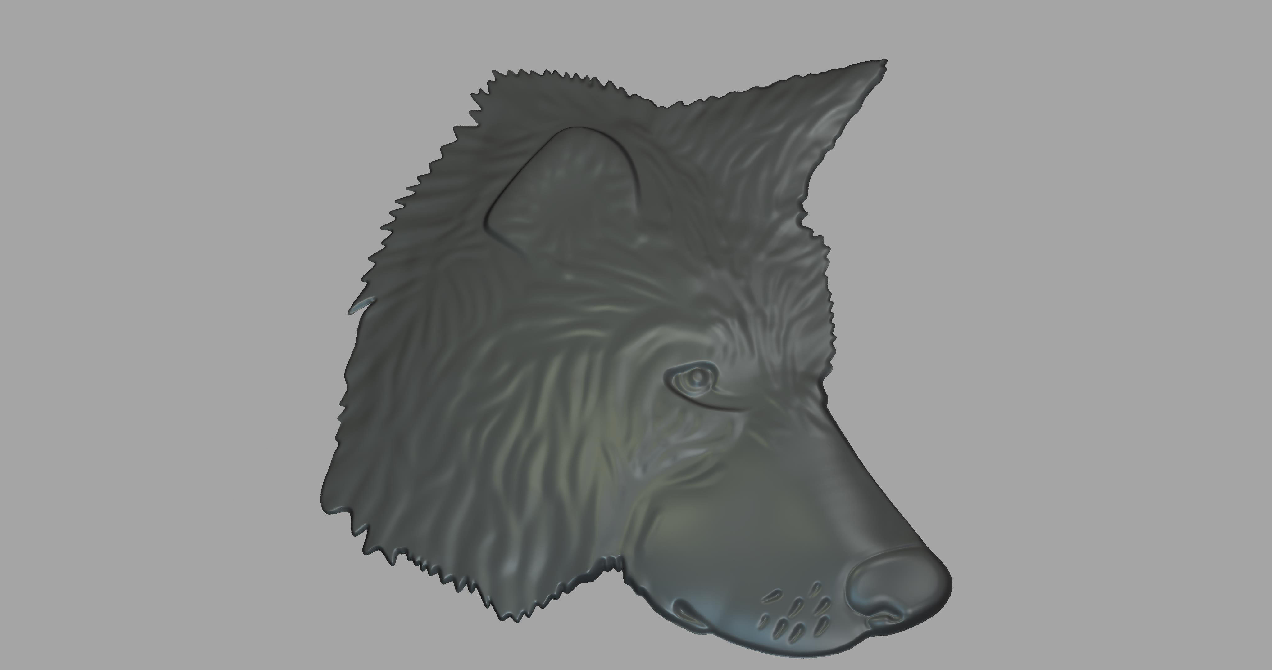 Wolf Figure 3D model 3D printable | CGTrader