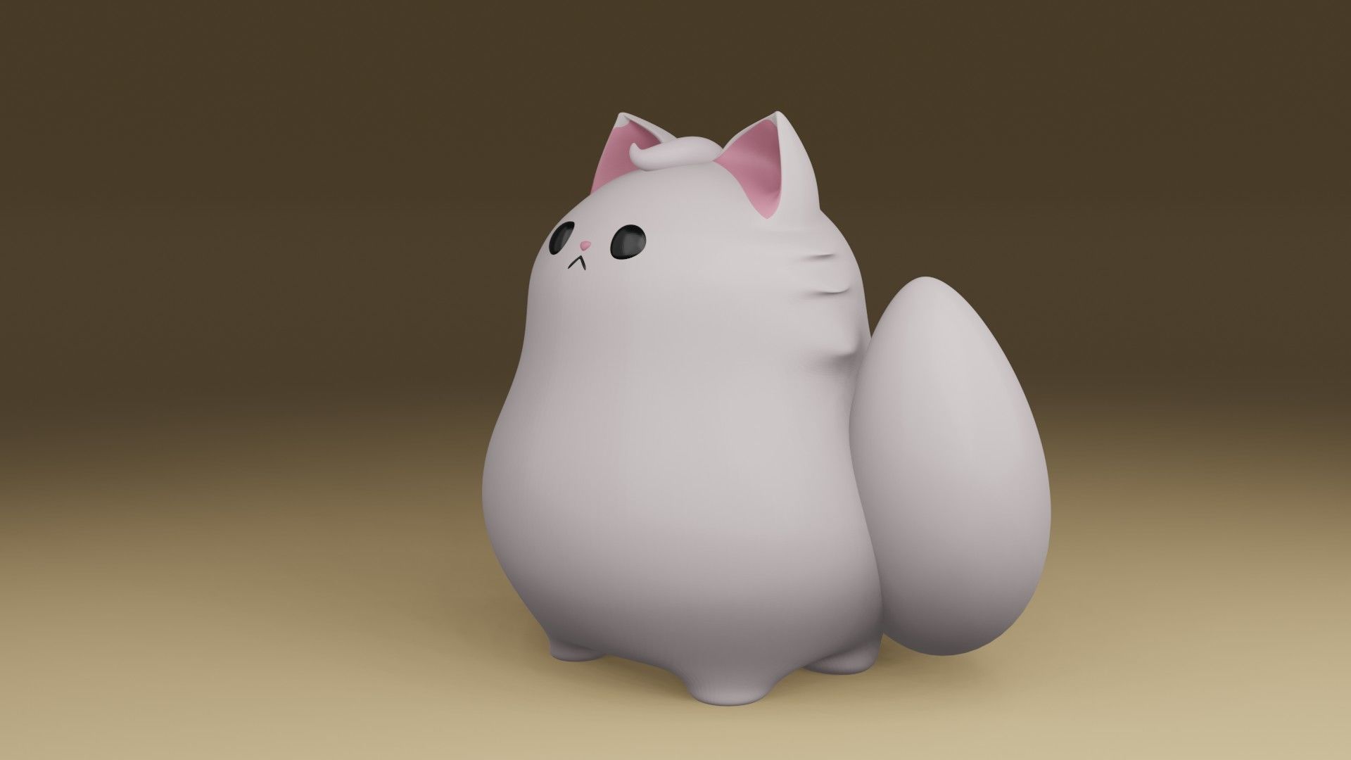 cute cat 3D model 3D printable | CGTrader