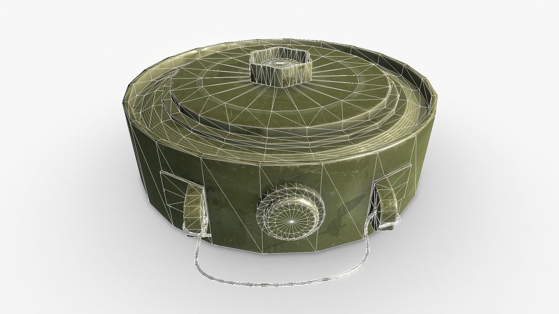 3D model Anti Tank Landmine VR / AR / low-poly | CGTrader