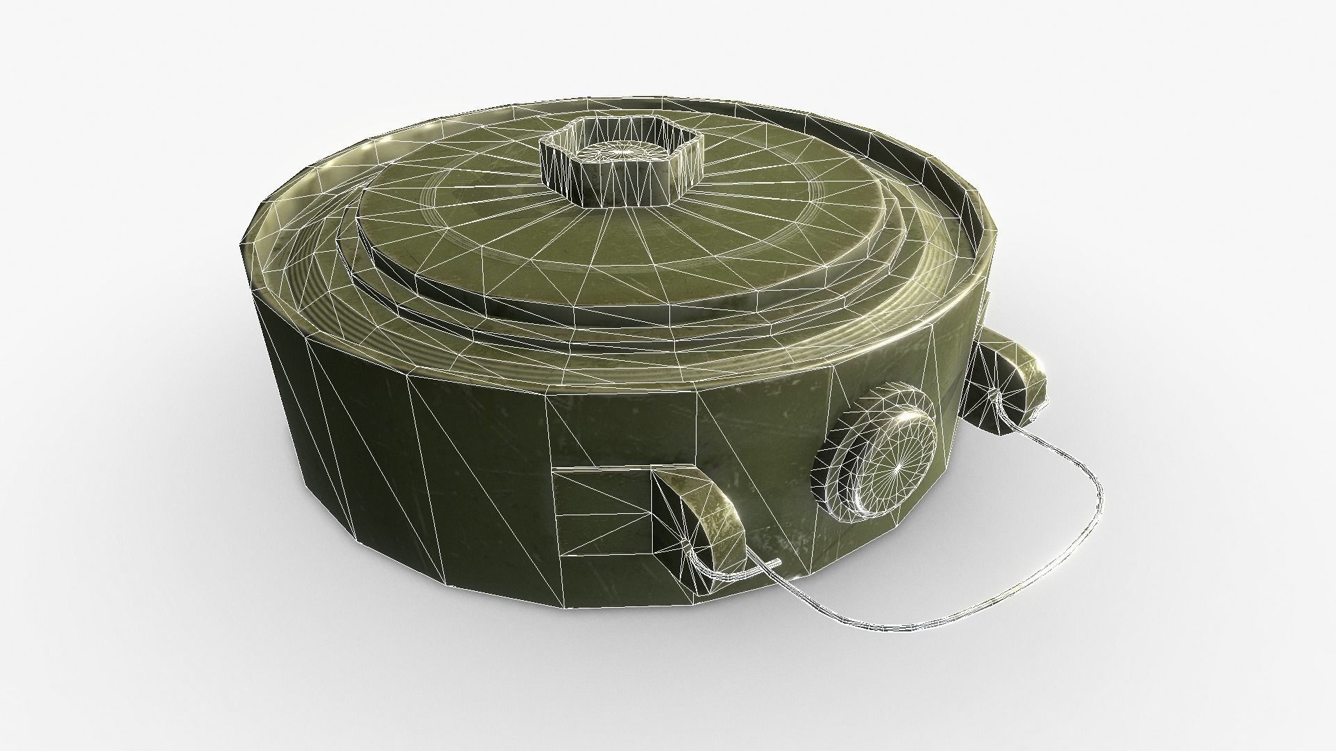 3D model Anti Tank Landmine VR / AR / low-poly | CGTrader