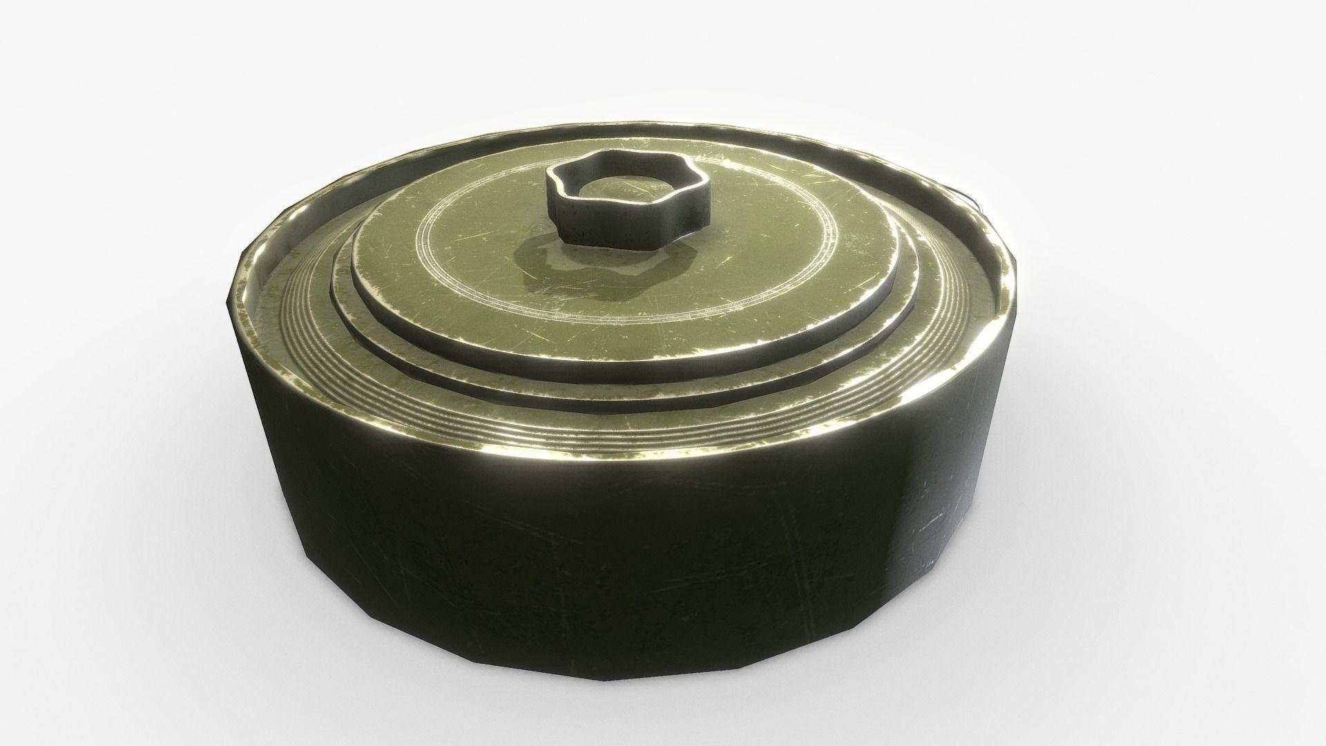 3D model Anti Tank Landmine VR / AR / low-poly | CGTrader