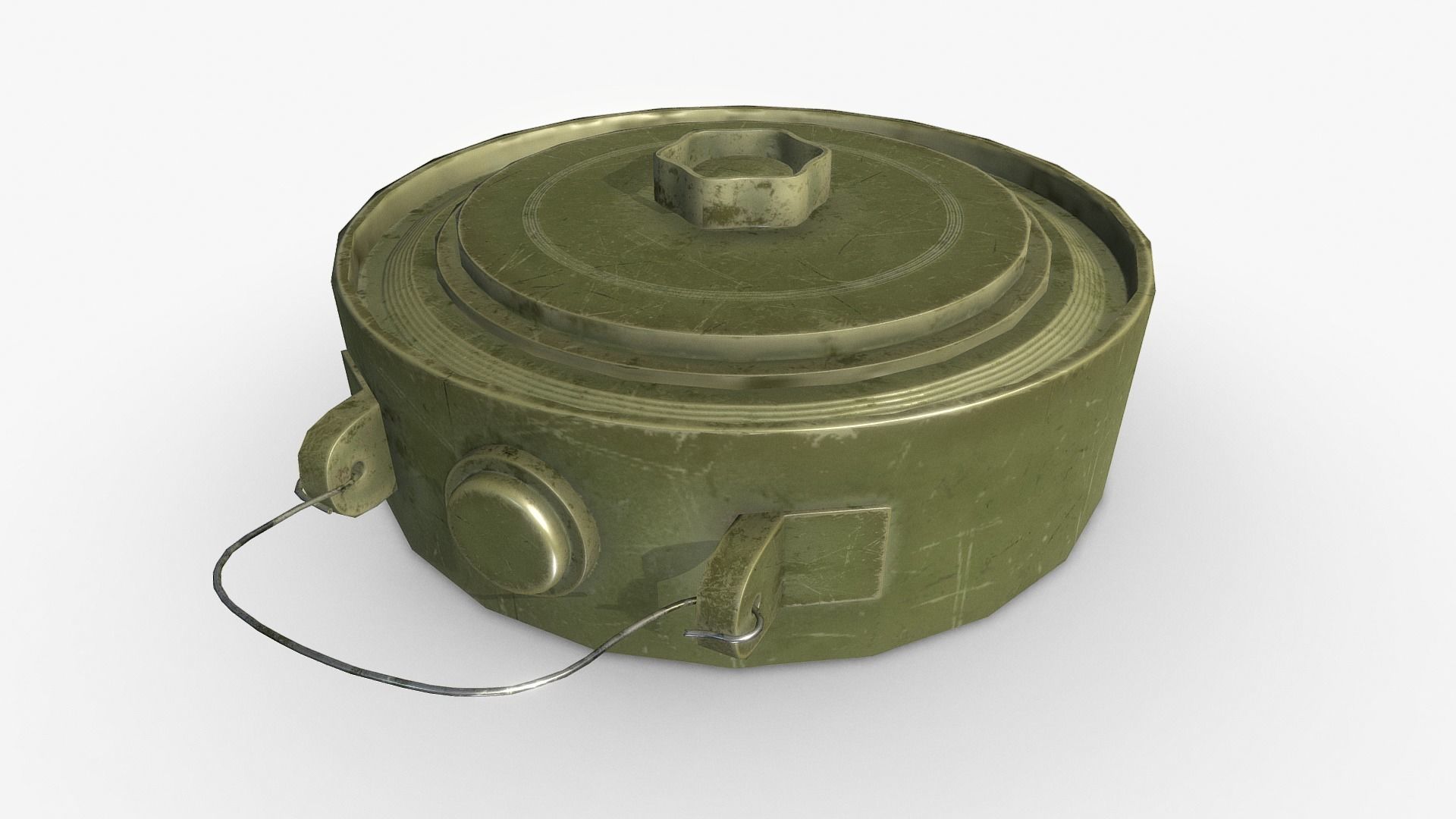 3D model Anti Tank Landmine VR / AR / low-poly | CGTrader