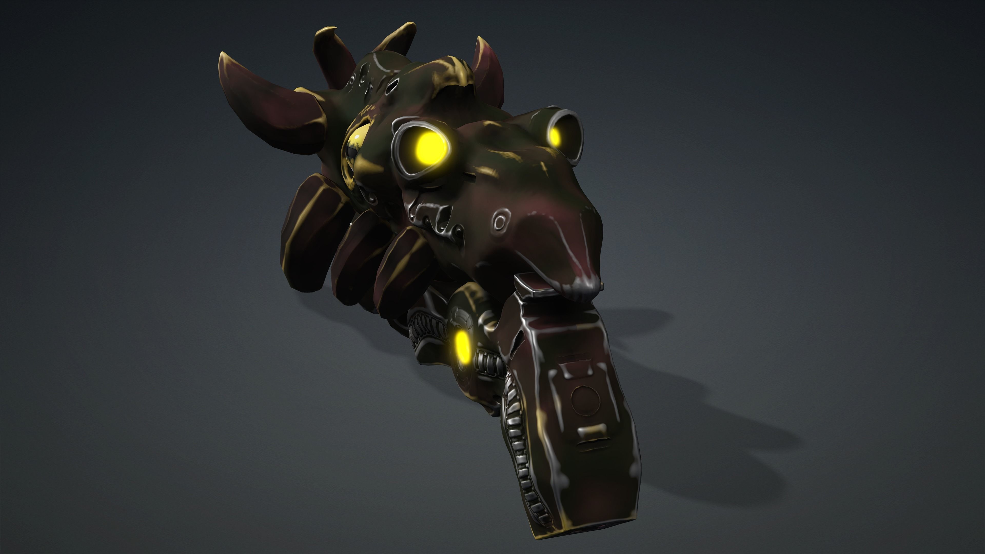 3D model Squid Monster Gun VR / AR / low-poly | CGTrader