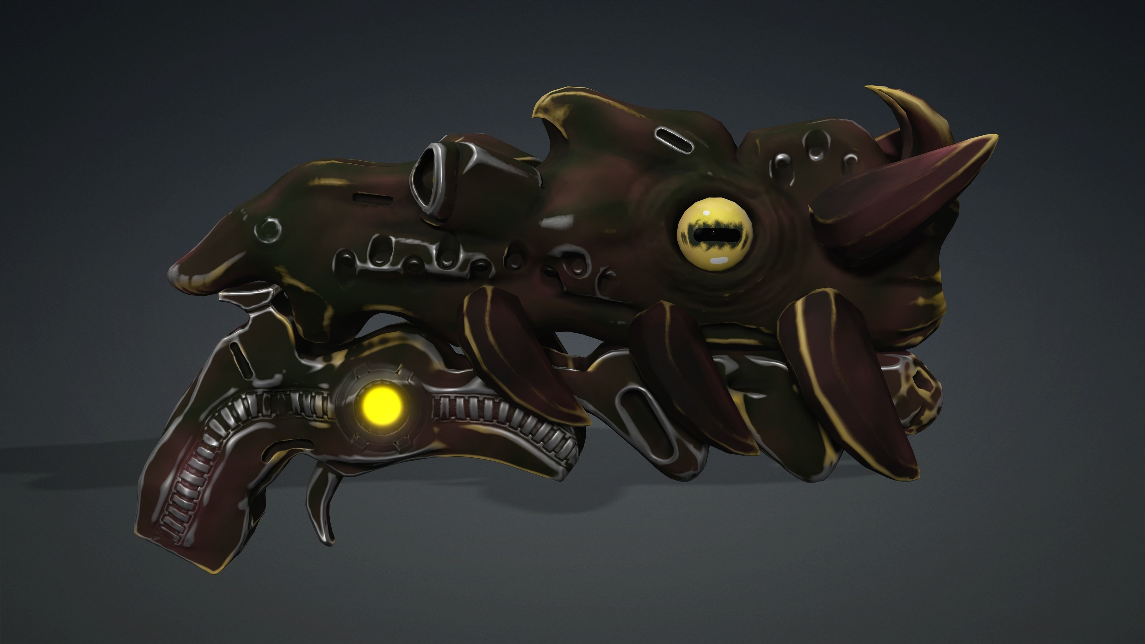 3D model Squid Monster Gun VR / AR / low-poly | CGTrader