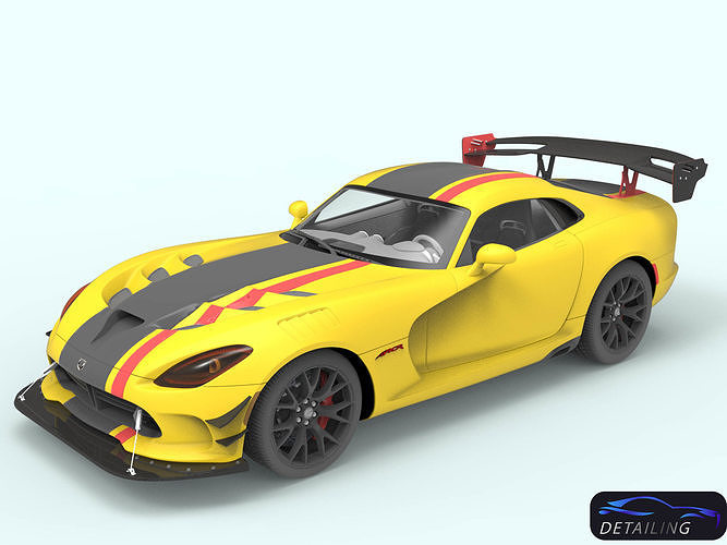 Dodge Viper ACR for 3d printing 3D model | CGTrader