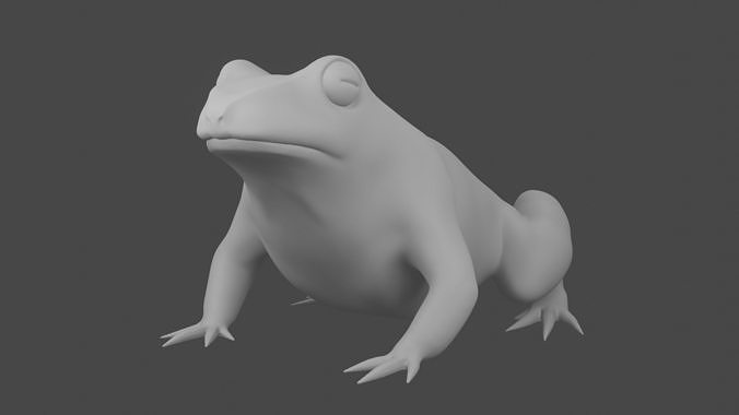 Cute Frog Model For 3D Printing 3D model 3D printable | CGTrader