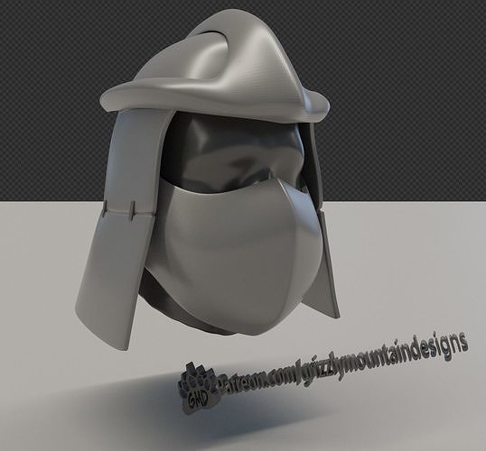 Teenage Mutant Ninja Turtles Shredder helmet Cartoon toon 1987 3D model ...