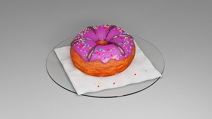 Donut second 3D model | CGTrader