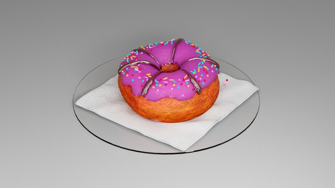 Donut second 3D model | CGTrader