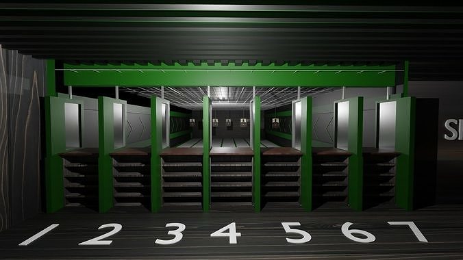 3D model Shooting Range VR / AR / low-poly | CGTrader