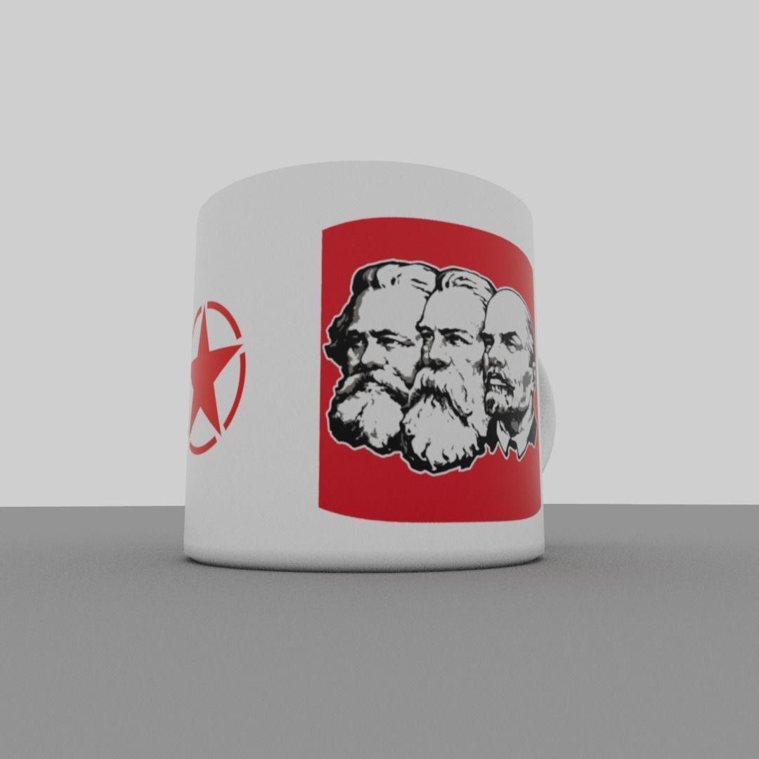 3D model Communist mug VR / AR / low-poly | CGTrader