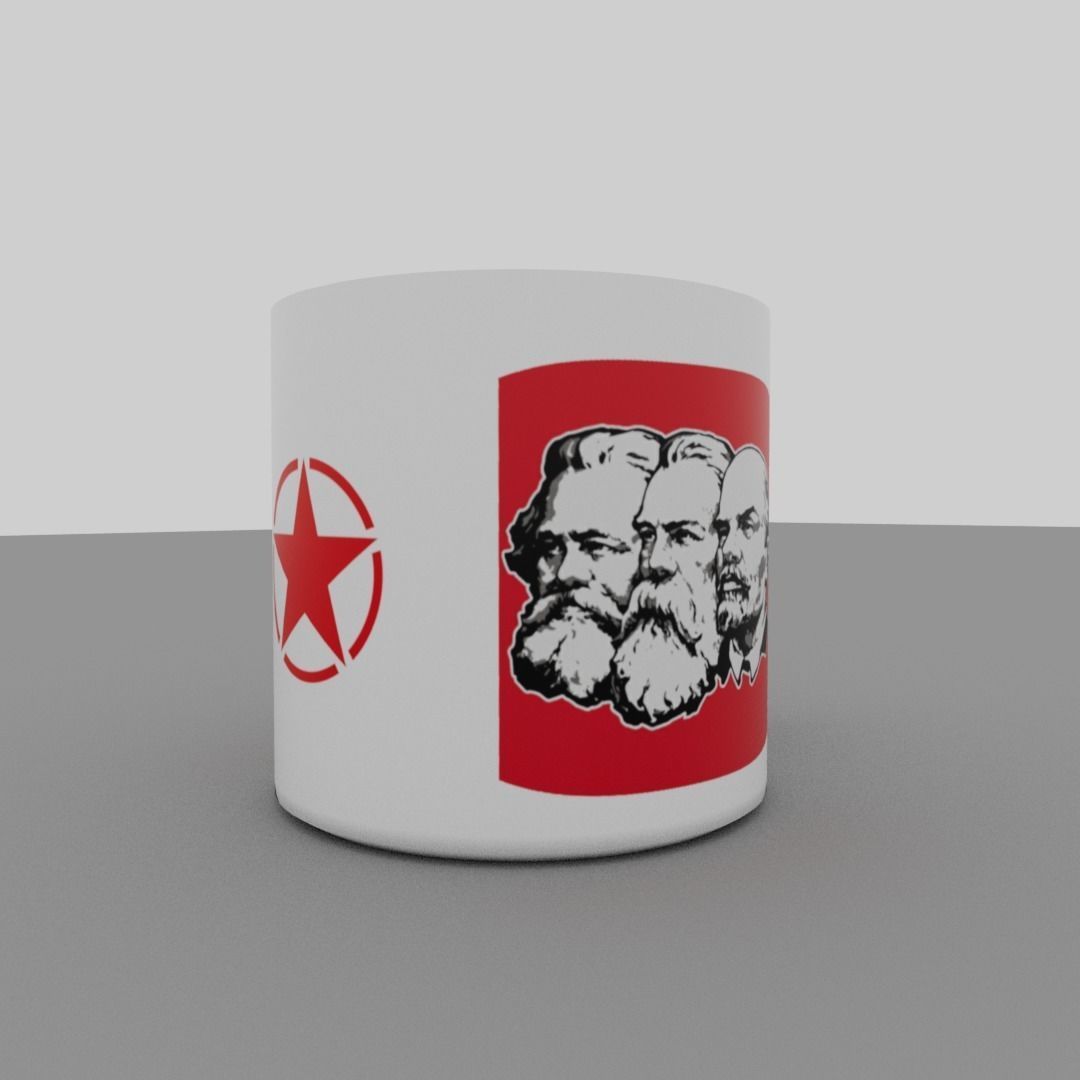 3D model Communist mug VR / AR / low-poly | CGTrader