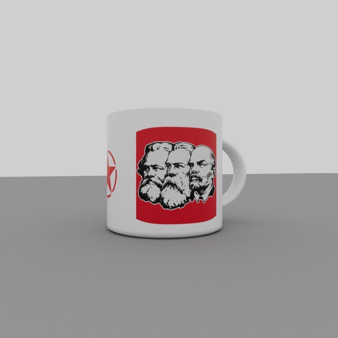 3D model Communist mug VR / AR / low-poly | CGTrader