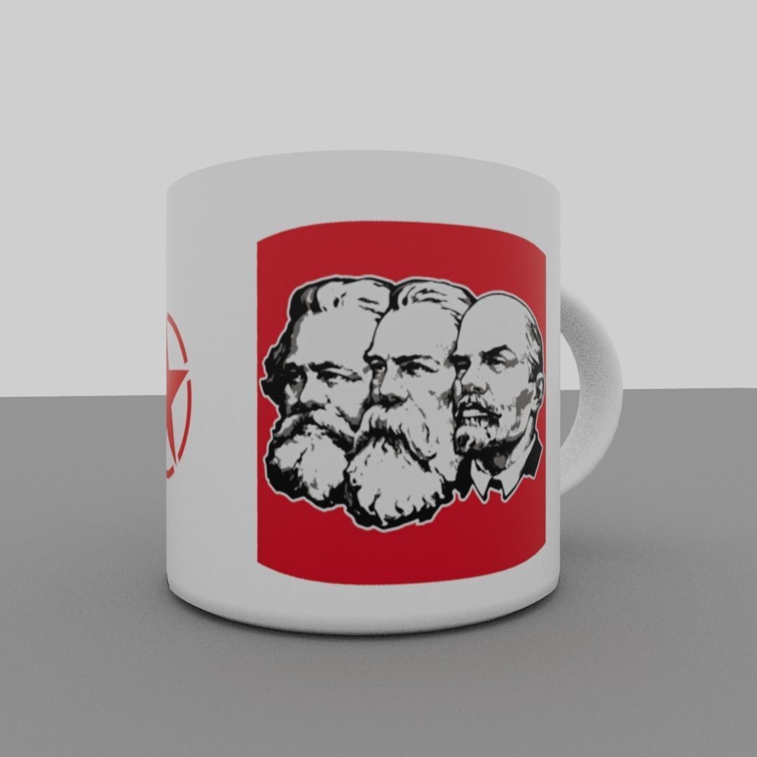 3D model Communist mug VR / AR / low-poly | CGTrader