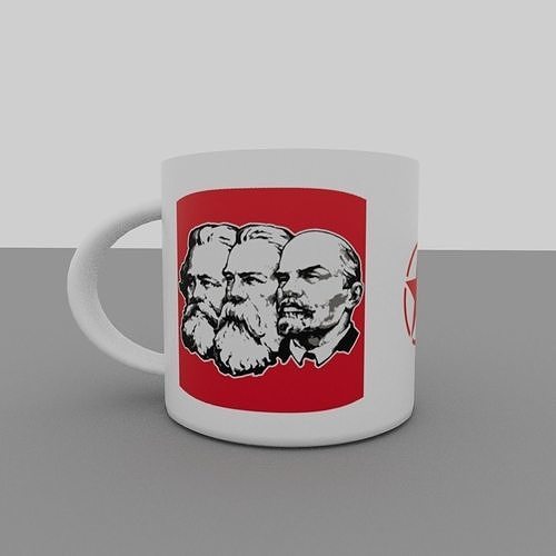 3D model Communist mug VR / AR / low-poly | CGTrader