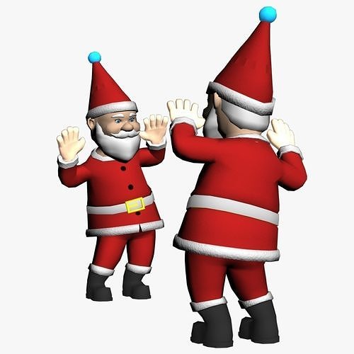 Santa Claus Christmas Dance Animated 3D model 3D model animated rigged ...