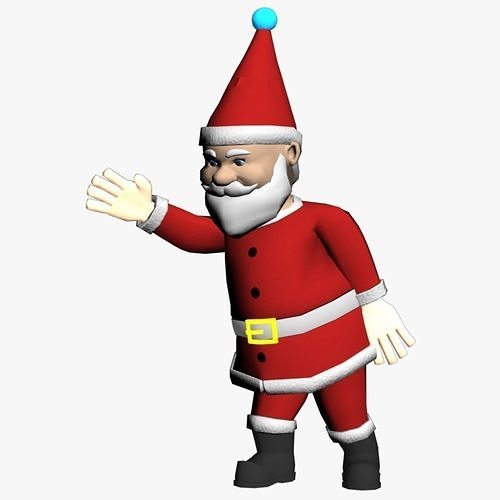 Santa Claus Christmas Dance Animated 3D model 3D model animated rigged ...