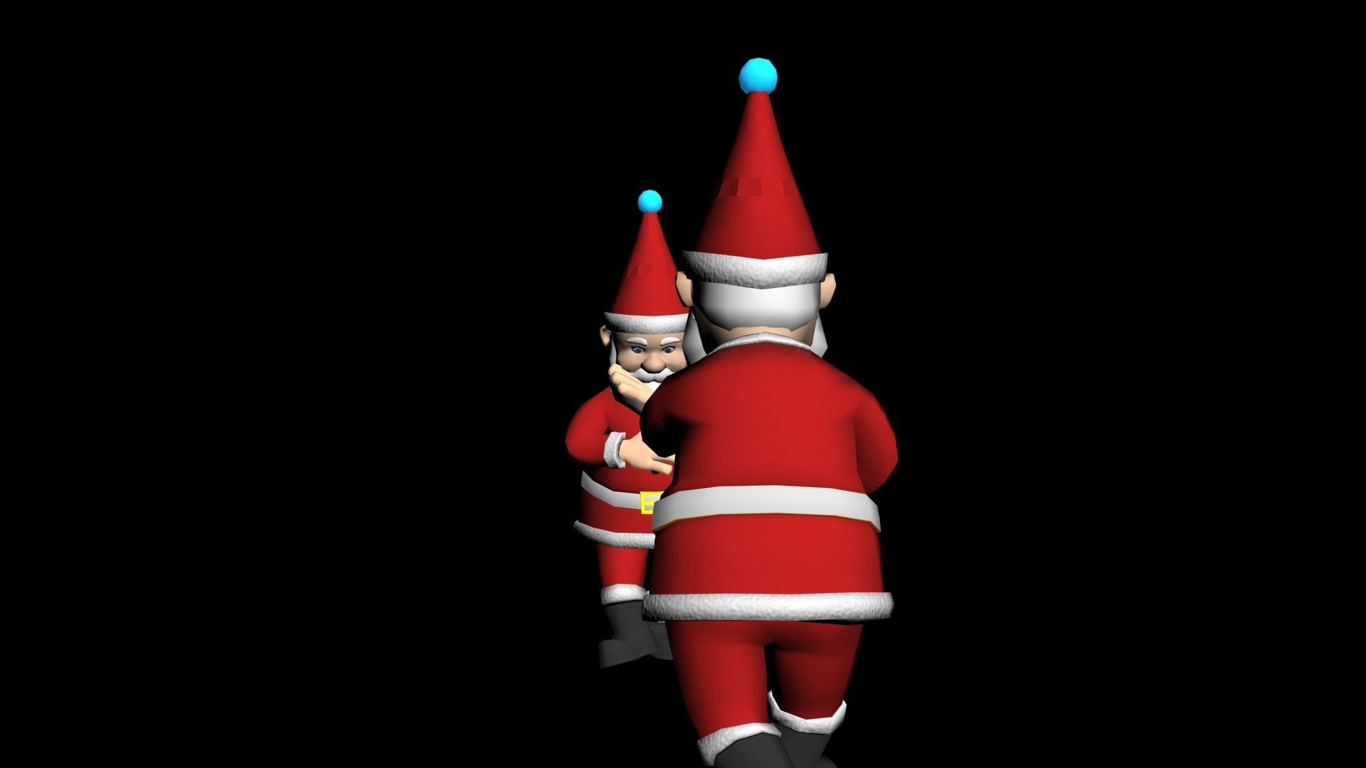 Santa Claus Christmas Dance Animated 3D model 3D model animated rigged ...