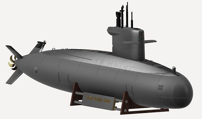 Walrus submarine designed for rc or static use scale 1-100 3D model 3D ...