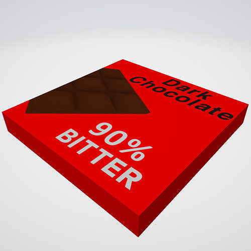 3D model Dark Chocolate 3D Model VR / AR / low-poly | CGTrader