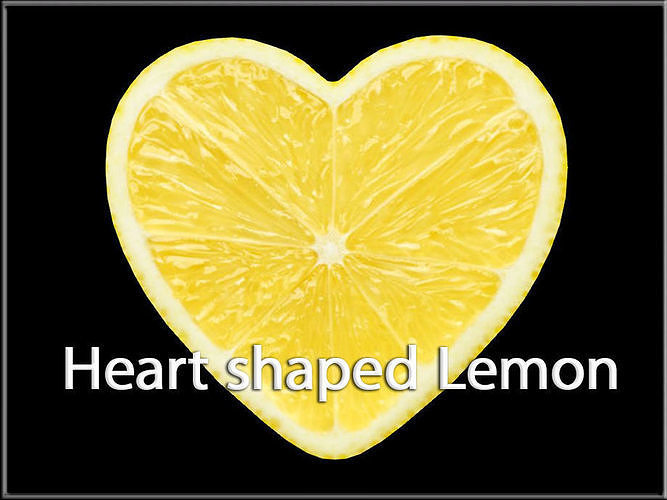 3D model Heart shaped Lemon VR / AR / low-poly | CGTrader