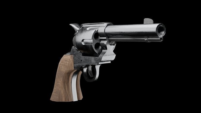3D model Revolver VR / AR / low-poly | CGTrader