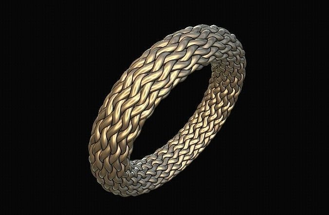 celtic weave ring band US size 6 3D model 3D printable | CGTrader