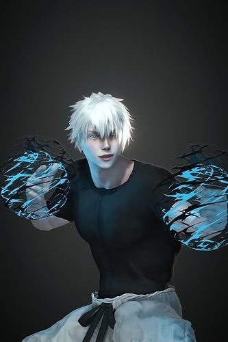 Satoru Gojo x Toji Outfit 3D model rigged | CGTrader