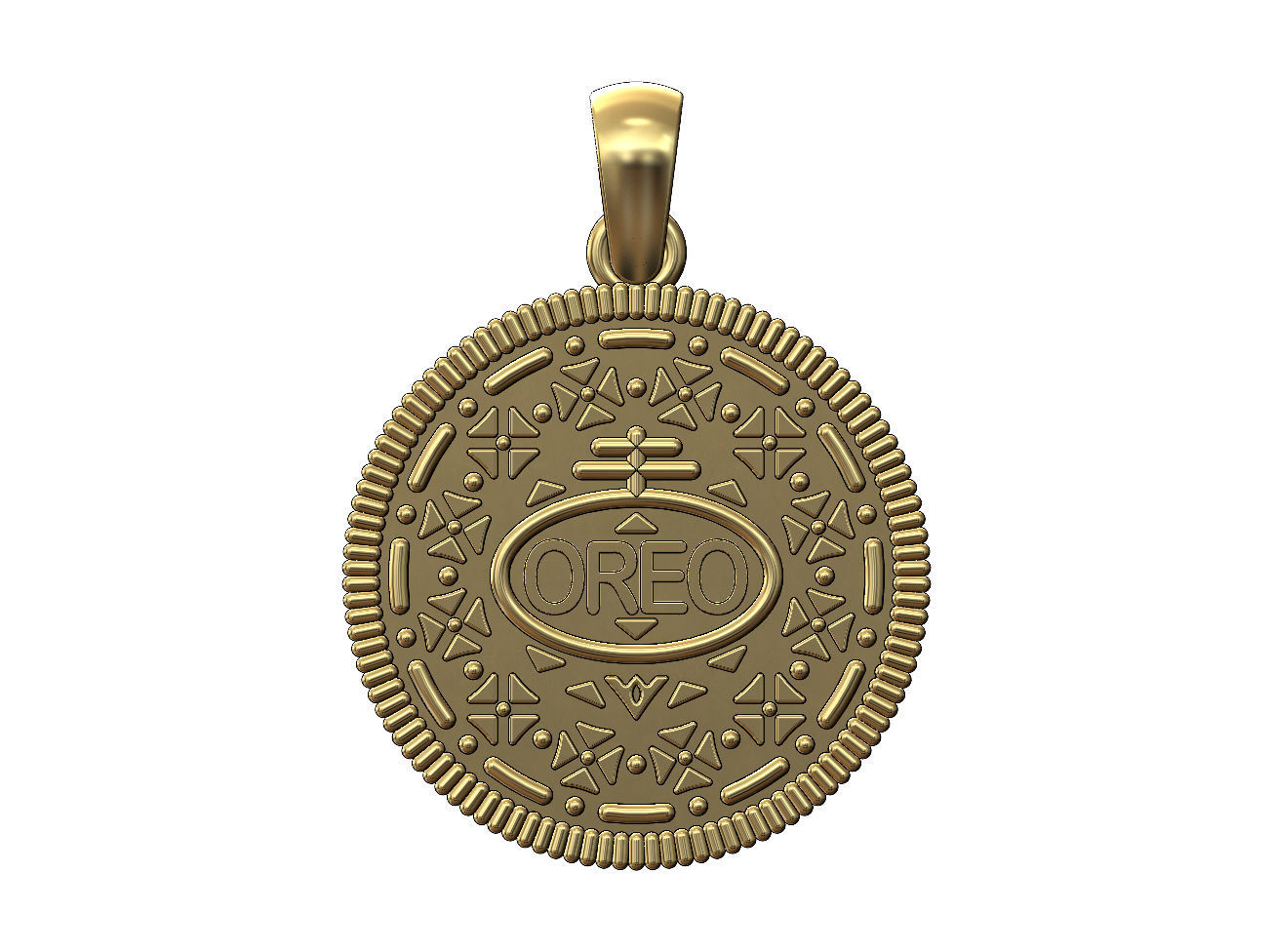 Oreo cookie coin pendant and charm 3D model 3D printable | CGTrader