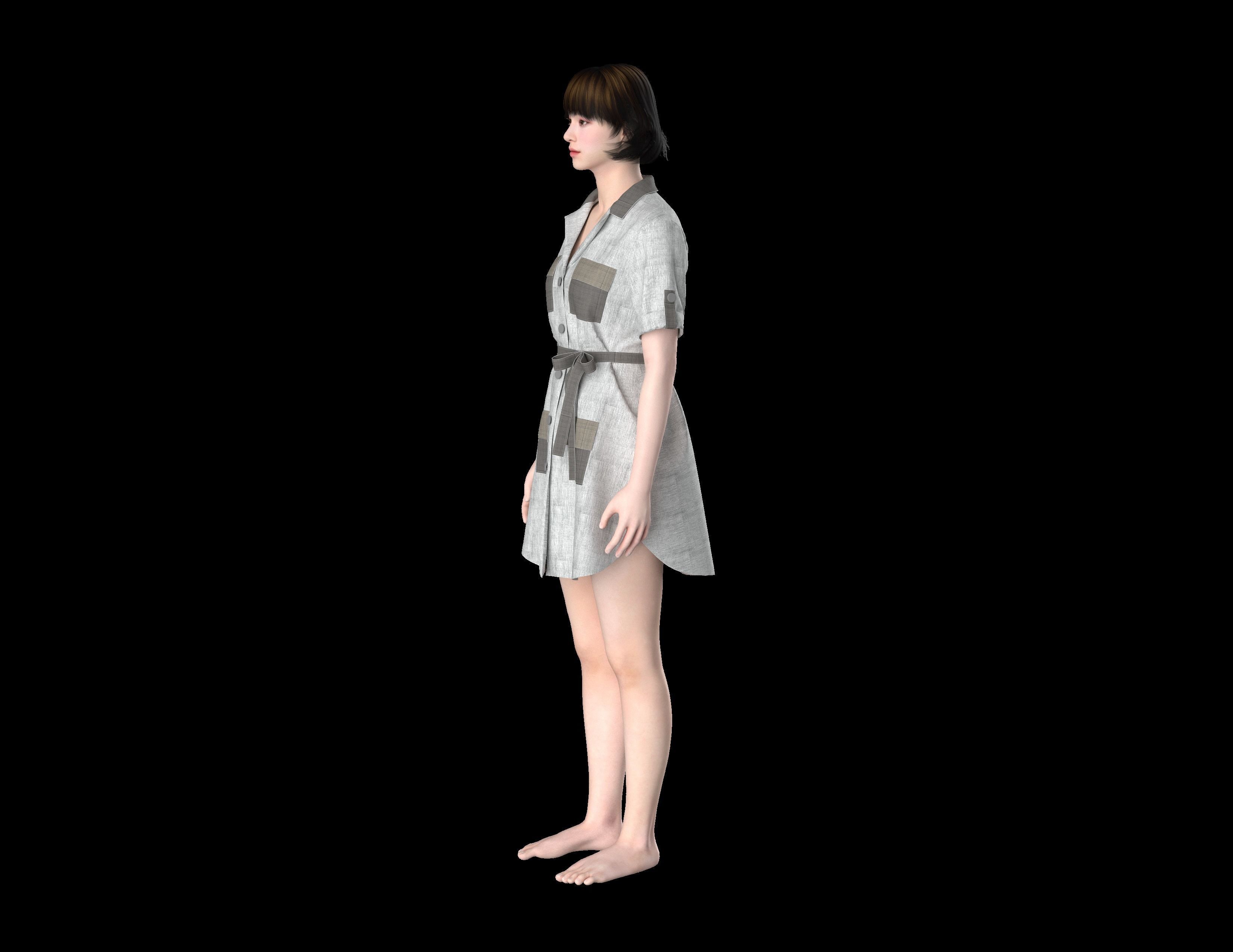20 long shirt pattern 3D model 3D printable | CGTrader