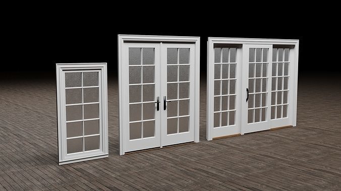 Door Window Set 3D model | CGTrader