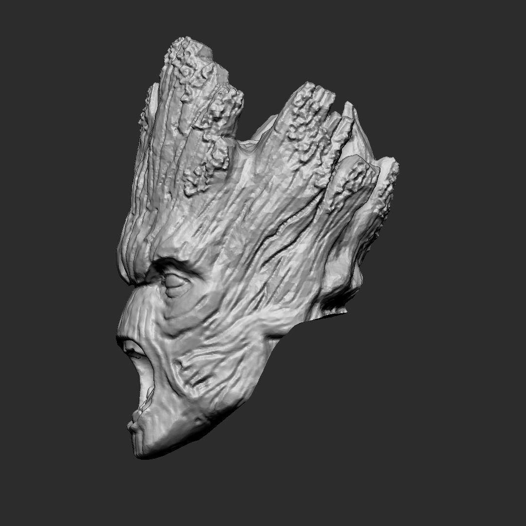 Groot - Guardians of The Galaxy head 3D model 3D printable | CGTrader
