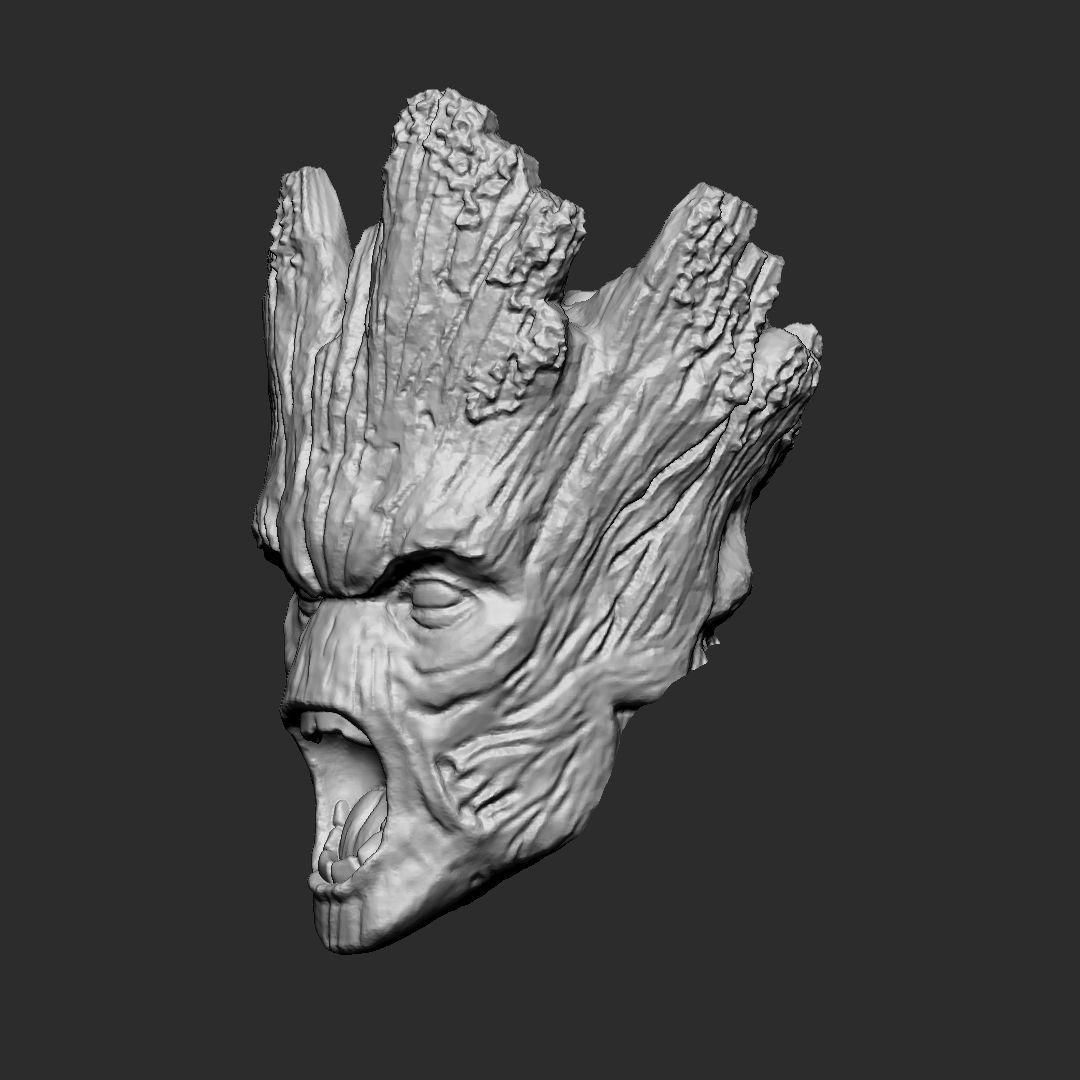 Groot - Guardians of The Galaxy head 3D model 3D printable | CGTrader