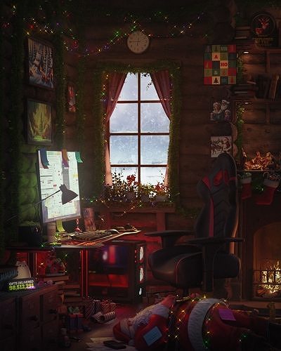 Santa After Christmas Is Over 3D model | CGTrader