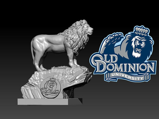 NCAA - OLD DOMINION UNIVERSITY MASCOT STATUE DECOR - 3D PRINT 3D model ...