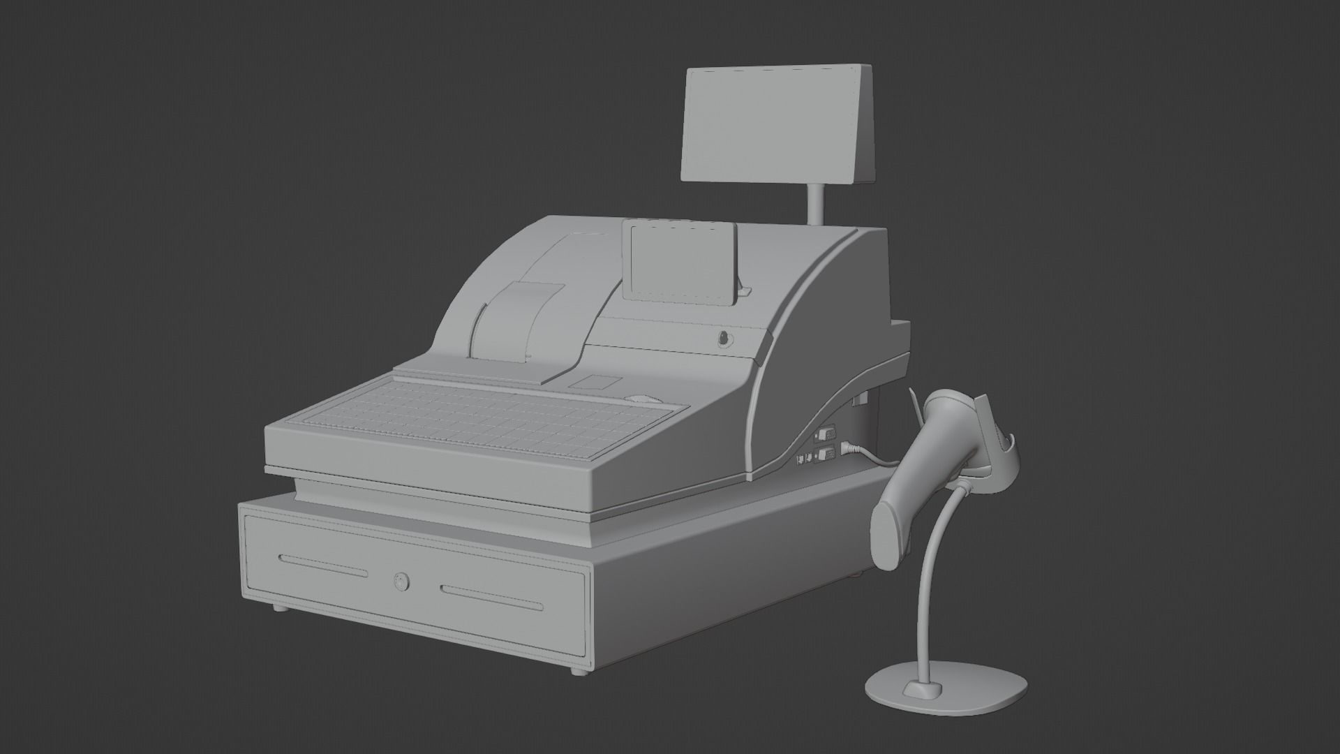 Digital Cash Register 3D model | CGTrader