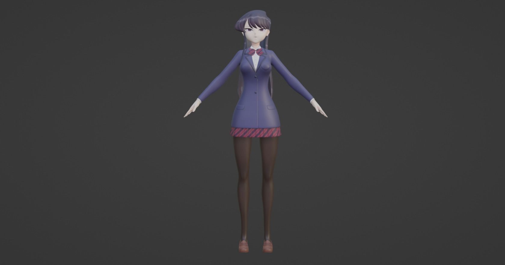 Anime Character - KCC Shoko Komi 3D model | CGTrader