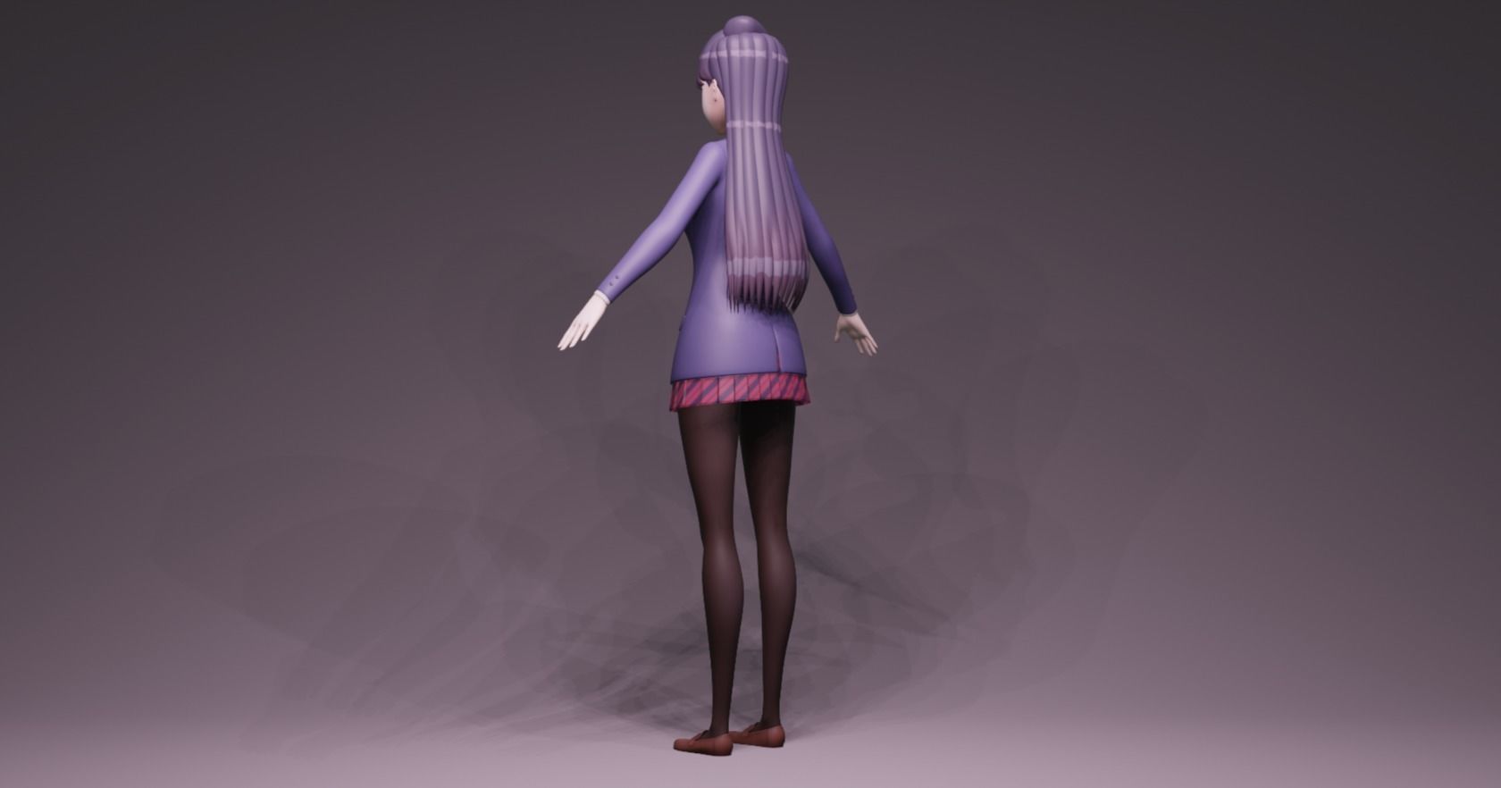 Anime Character - KCC Shoko Komi 3D model | CGTrader