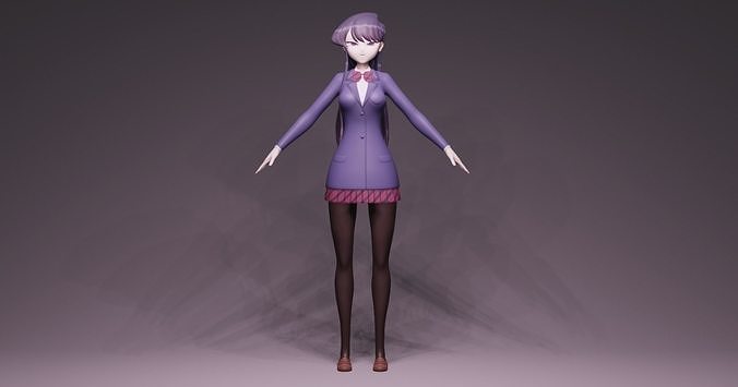 Anime Character - KCC Shoko Komi 3D model | CGTrader
