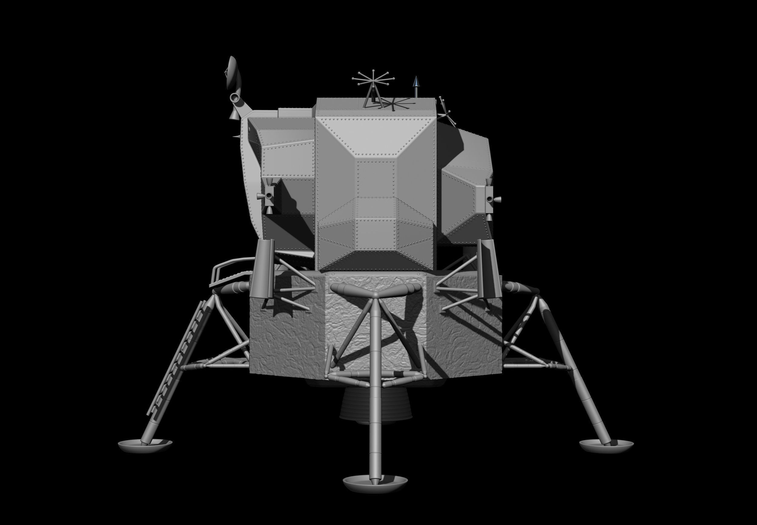 Lunar Module Apollo 11 STL-OBJ files for 3D printers 3D model 3D ...