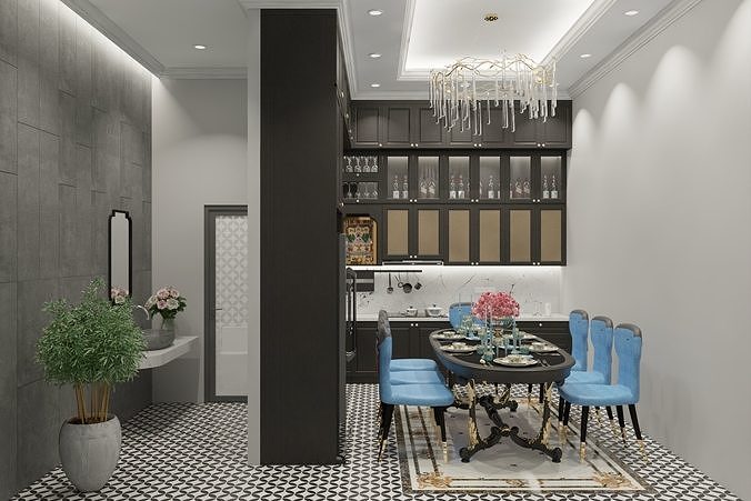 Indochina kitchen 3D model 3D printable | CGTrader