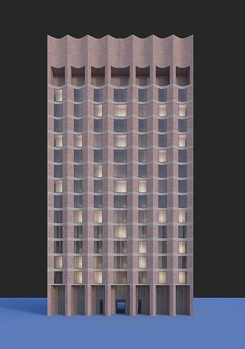 Simple Skyscraper 3D model | CGTrader