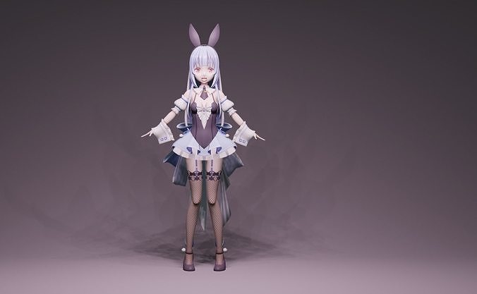 Anime Character - Pekora 3D model | CGTrader