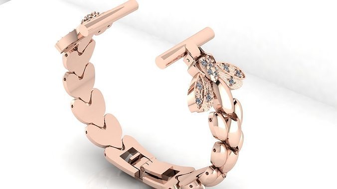 Dragonfly watch band 3D model 3D printable | CGTrader