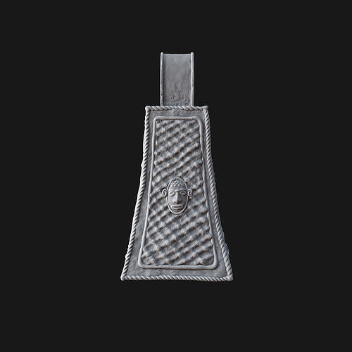 Benin bronze bell 3d print 3D model 3D printable | CGTrader