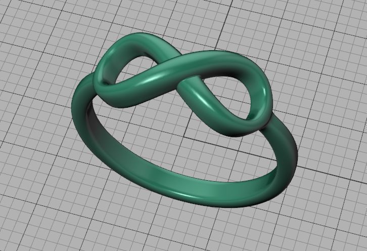 Infinity Endless Love Symbol Ring Stackable Ring 3dmodel 3D model 3D ...