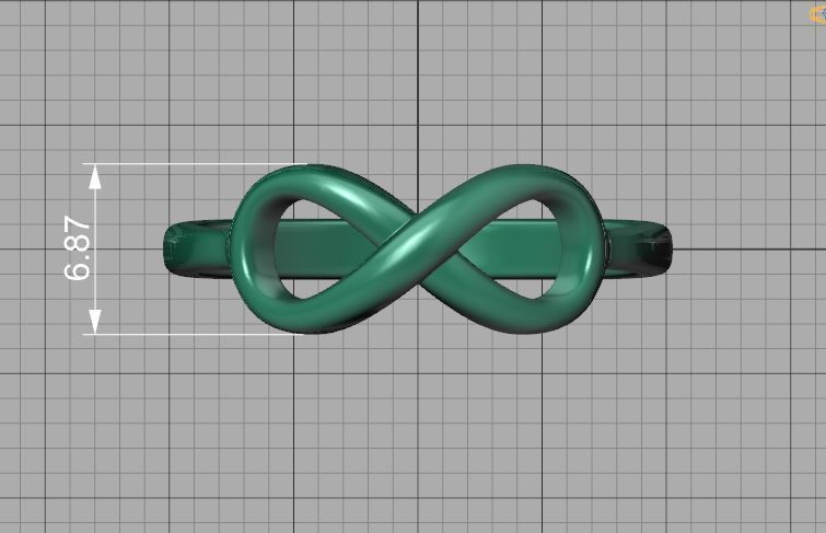 Infinity Endless Love Symbol Ring Stackable Ring 3dmodel 3D model 3D ...